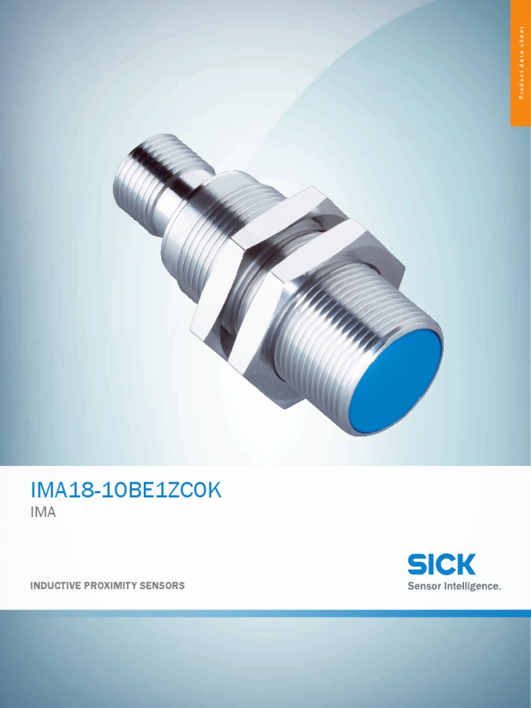 IMA18-10BE1ZC0K Sensor Data Sheet | PDF | Electrical Connector ...