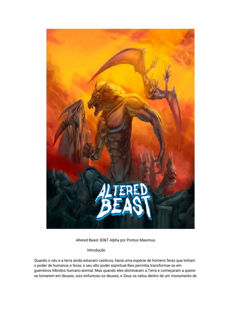 Altered Beast Alpha | PDF | Atena | Zeus