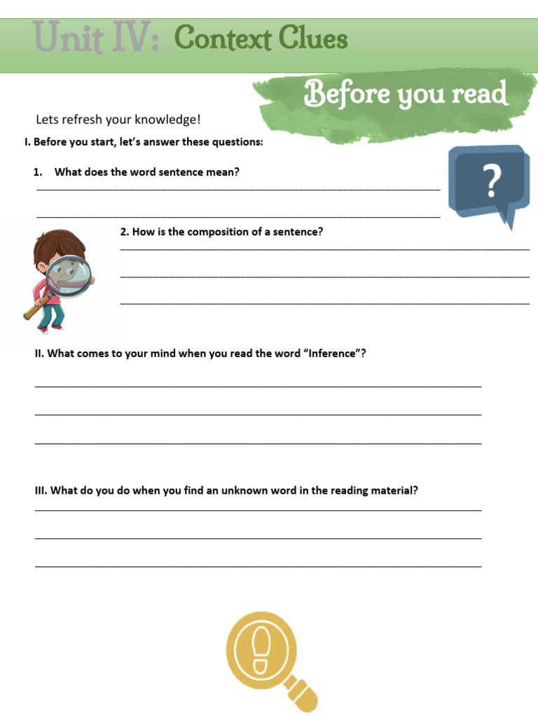 Unit 4 Context Clues | PDF | Word