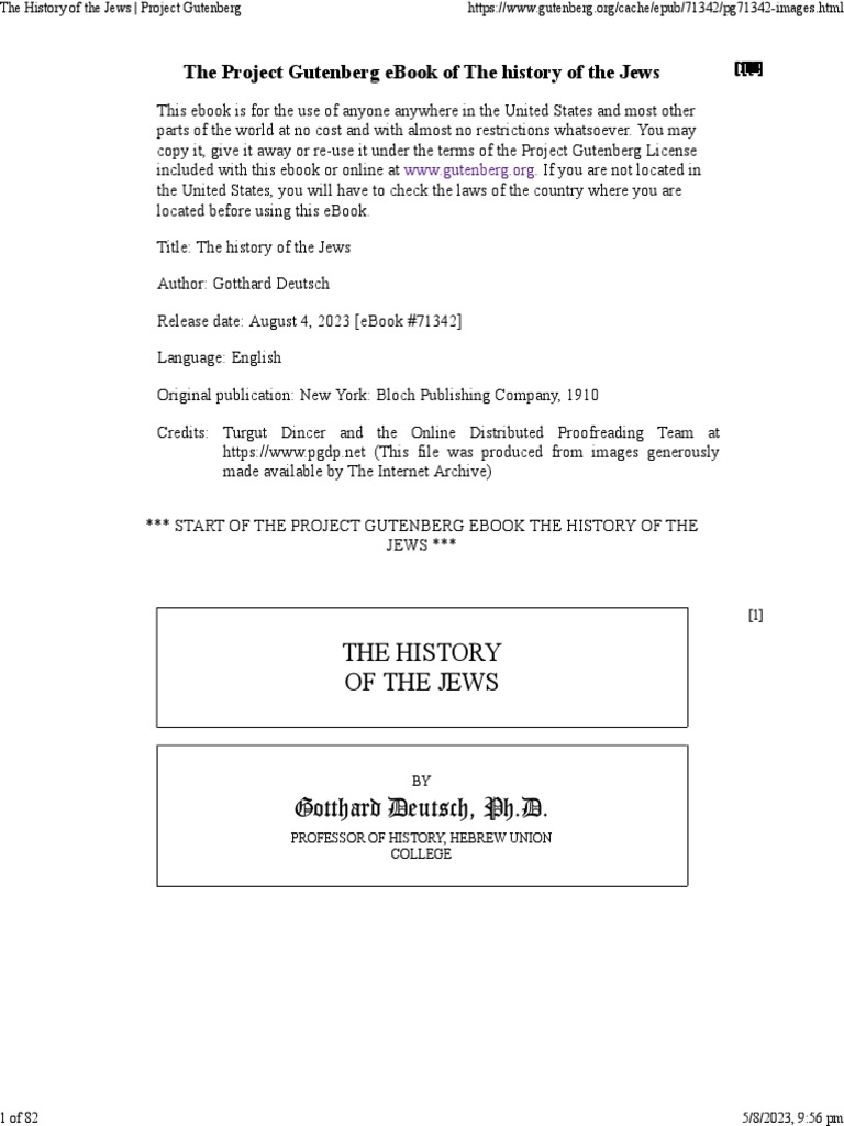 The History of Jews | PDF | Babylonia | Herod The Great