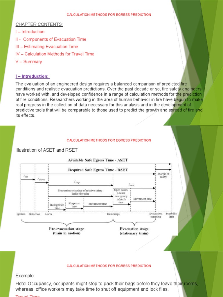Calculation Methods For Egress | Download Free PDF | Stairs