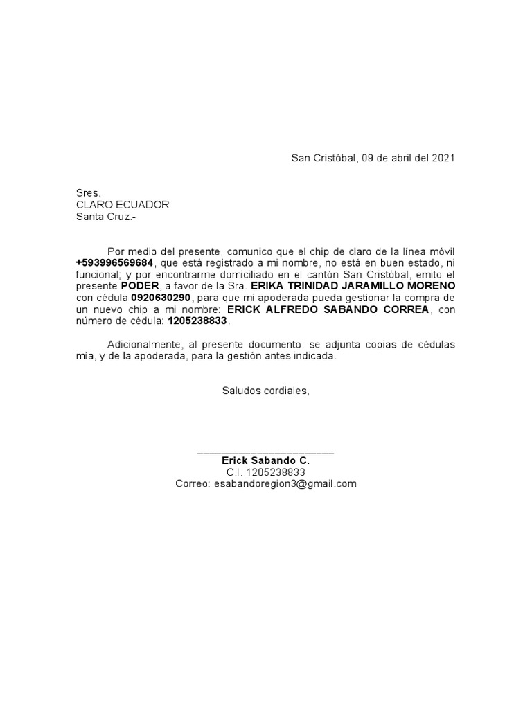 Poder Chip Claro | PDF