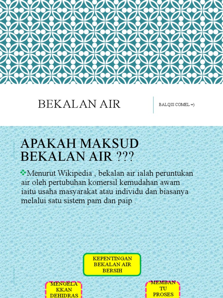 Bekalan Air | PDF