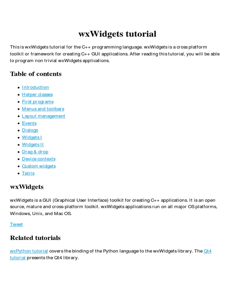 Wxwidgets Tutorial 2014 - Cross-Platform Toolkit For Creating C++ GUI ... Wxwidgets Tutorial 2014 - Cross-Platform Toolkit For Creating C++ GUI ...