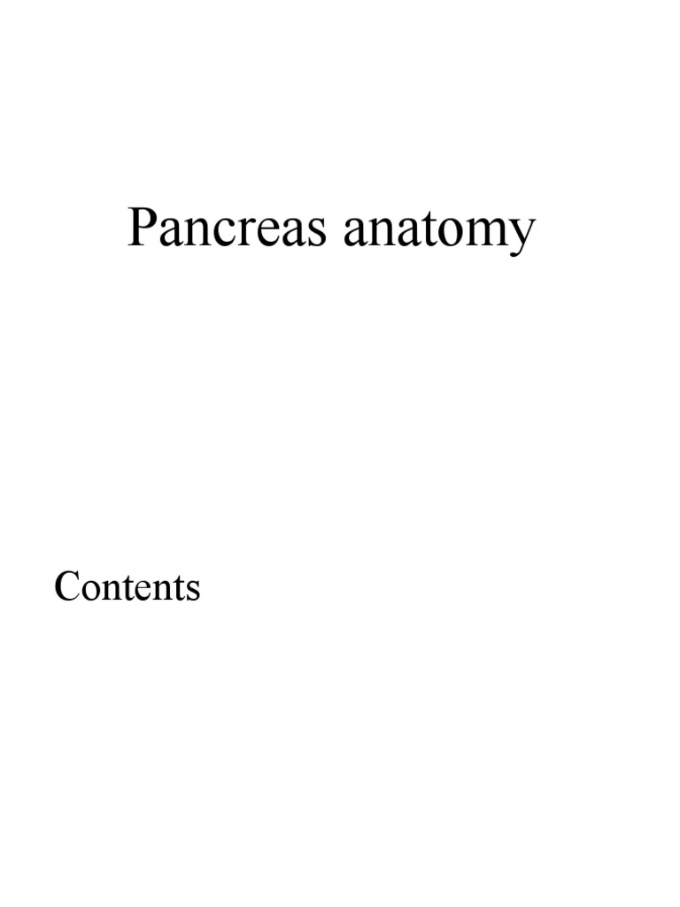 Pancreas Anatom | PDF | Pancreas | Trypsin