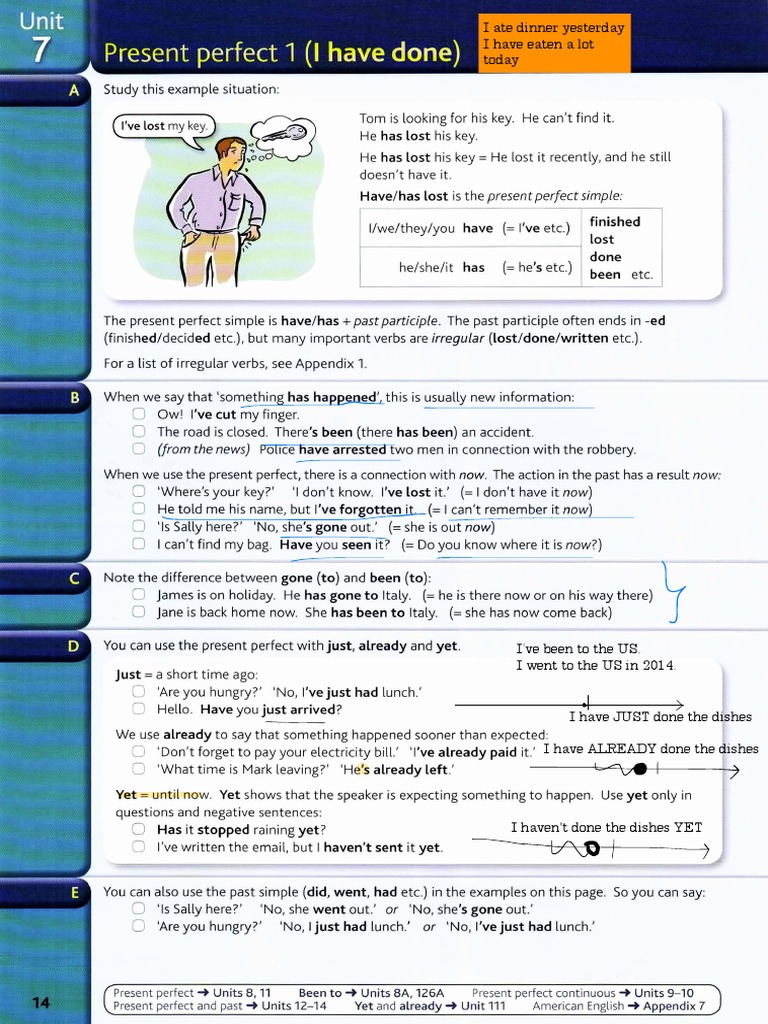 Present Perfect | PDF | Language Mechanics | Grammar