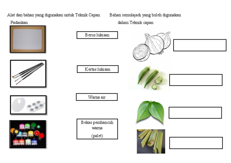 Alat Dan Bahan Yang Digunakan Untuk Teknik Capan | PDF