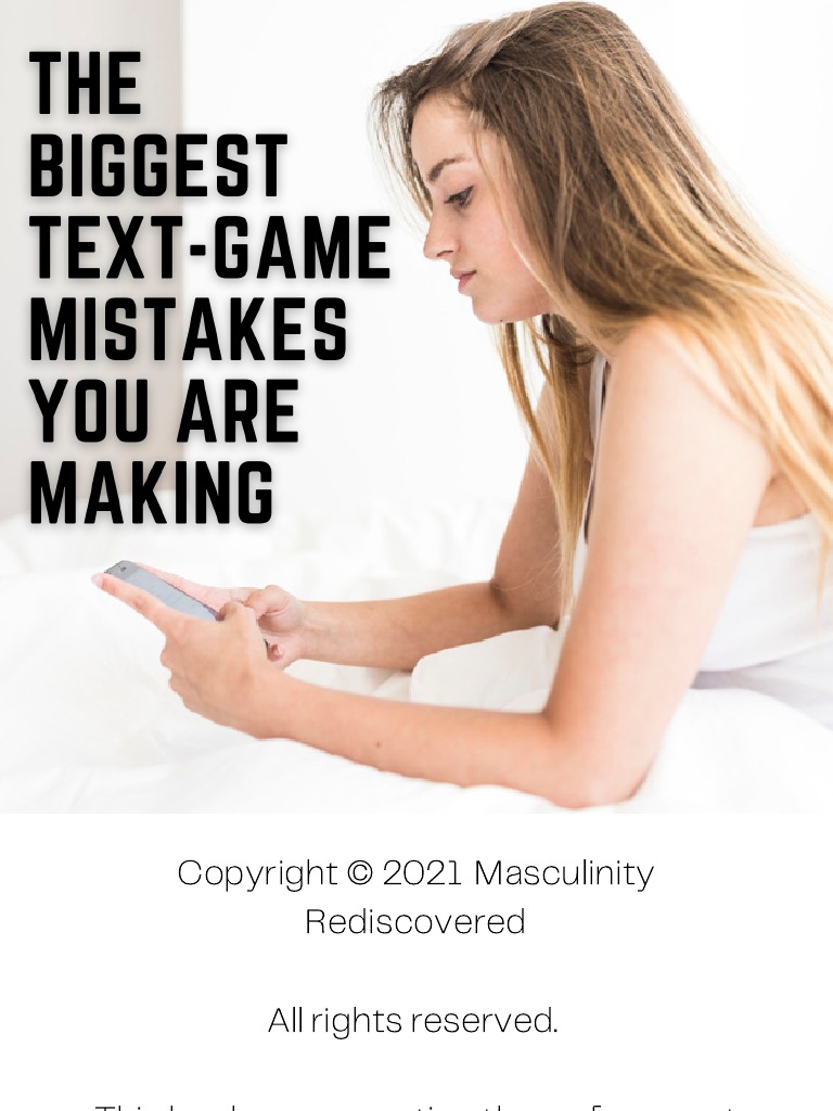 Fatal Text-Game Mistakes You Are Making | PDF