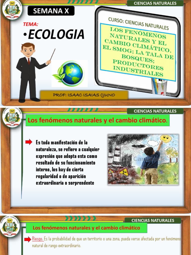 Fenómenos Naturales y Cambio Climático | PDF