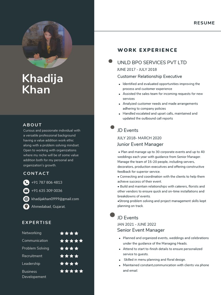 Khadija Khan: Work Experience | PDF | Recruitment | Economies