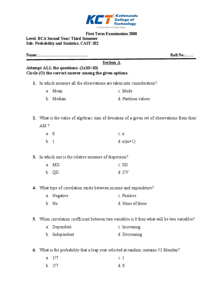 Probabilty and Statistics | Download Free PDF | Statistics | Mathematics