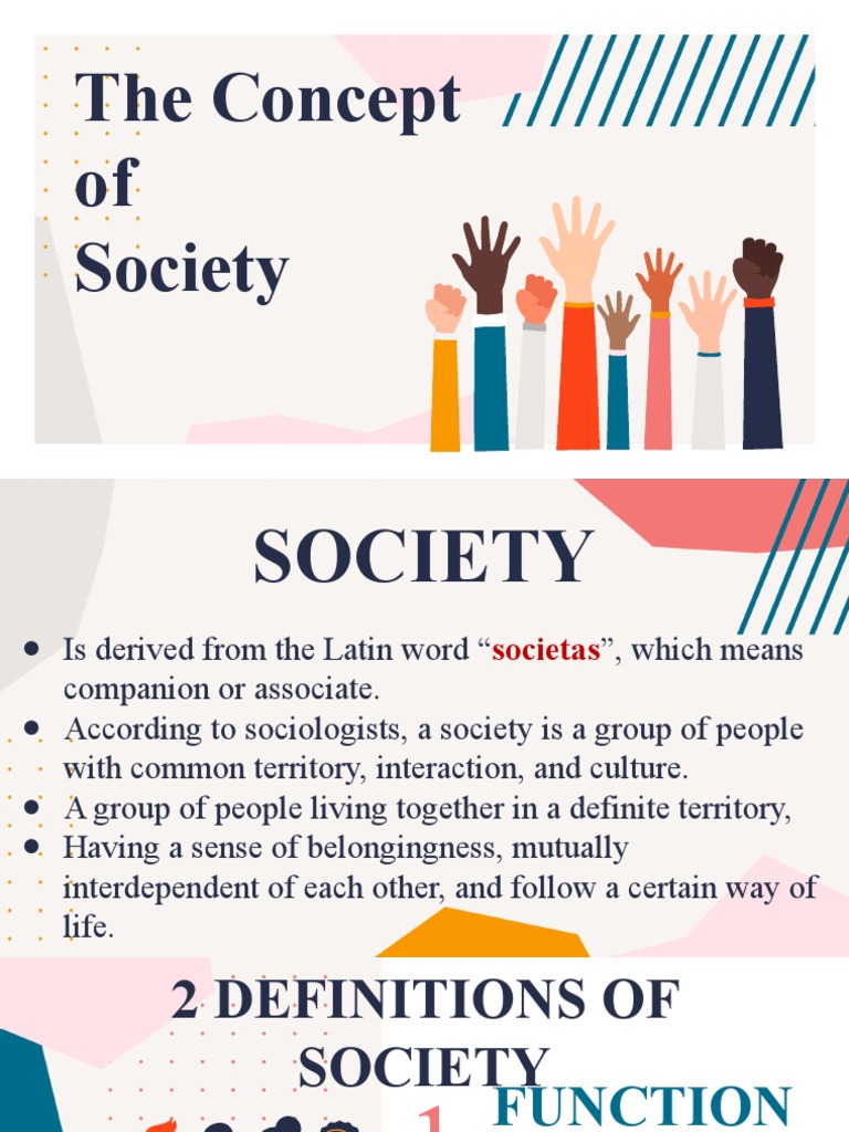 Lesson 2 - The Concept of Society | PDF | Society | Socialization