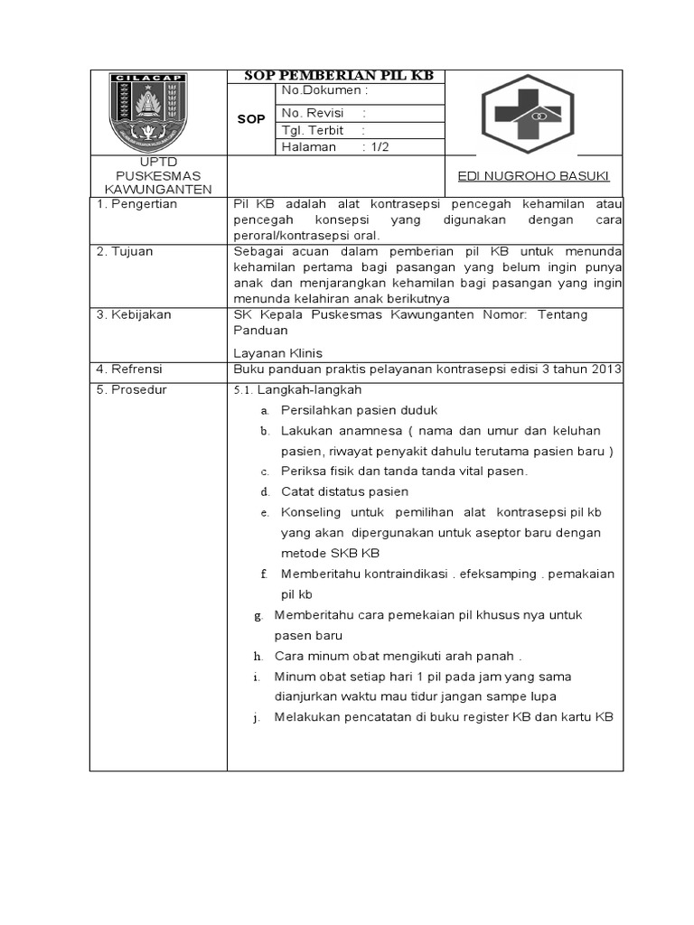 SOP-KB-pil (2) | PDF