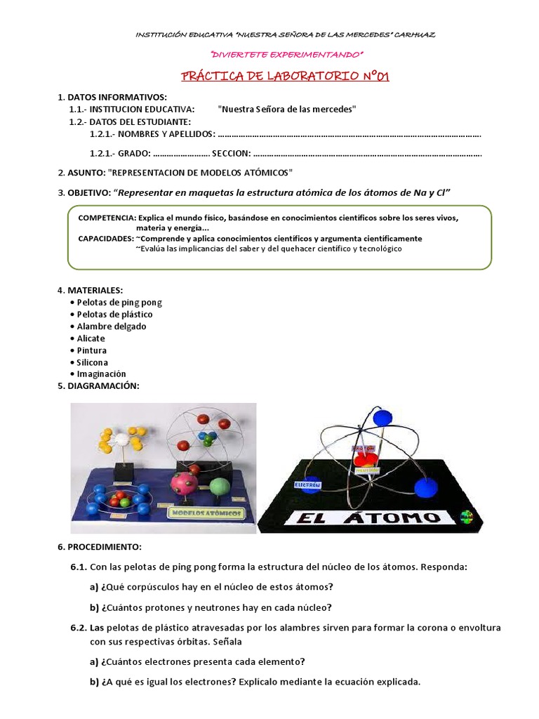 Práctica de Laboratorio N°01-3° | PDF