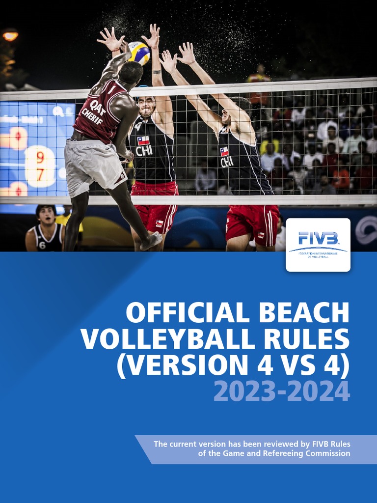 FIVB-4x4 BeachVolleyball Rules2023 2024-EN Final | PDF | Volleyball | Sports