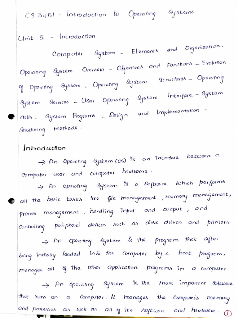Os Unit 1 Pdf