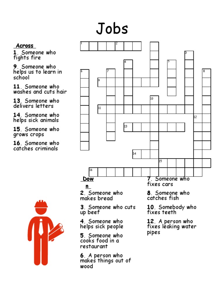 Jobs Crossword Puzzle | PDF