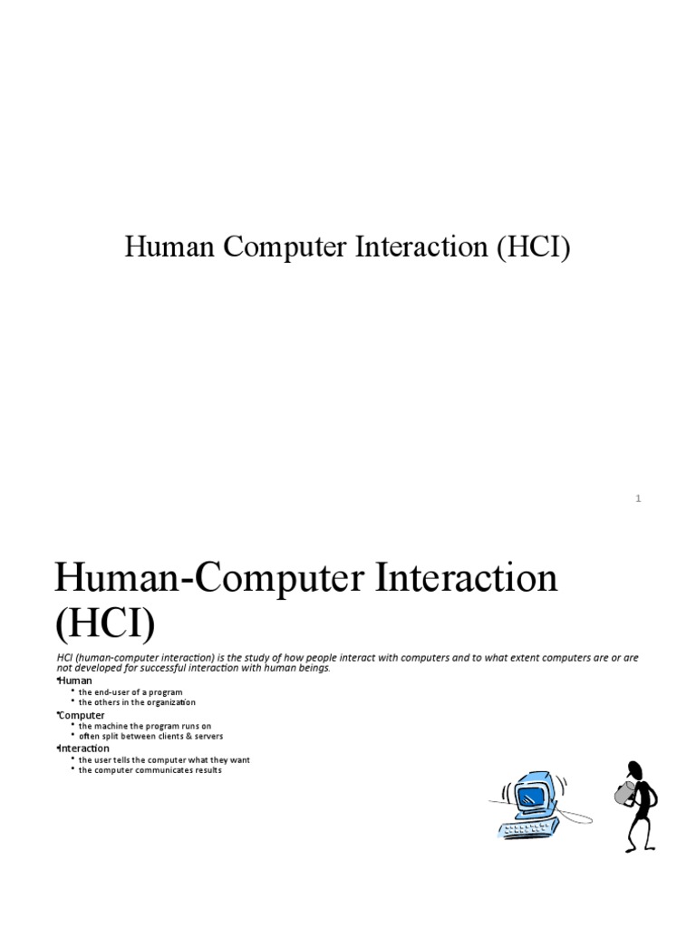 Hci 1 | Download Free PDF | Human–Computer Interaction | Usability