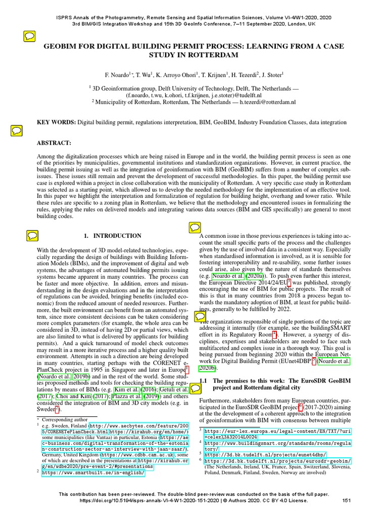 Geobim For Digital Building Permit Process Learnin | PDF
