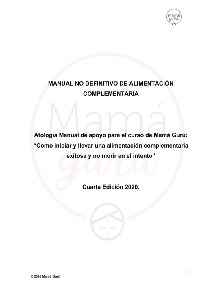 Antologia - Manual Curso Ac - Mama Guru - 2020 | PDF