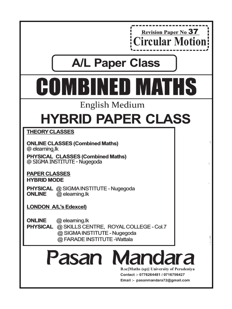 Rivision 37 Circular Motion With Pass Code | PDF | Velocity | Physical ...