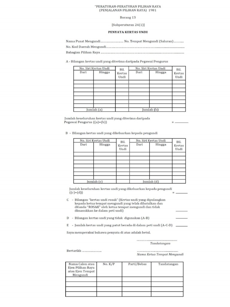 Borang 13 | PDF