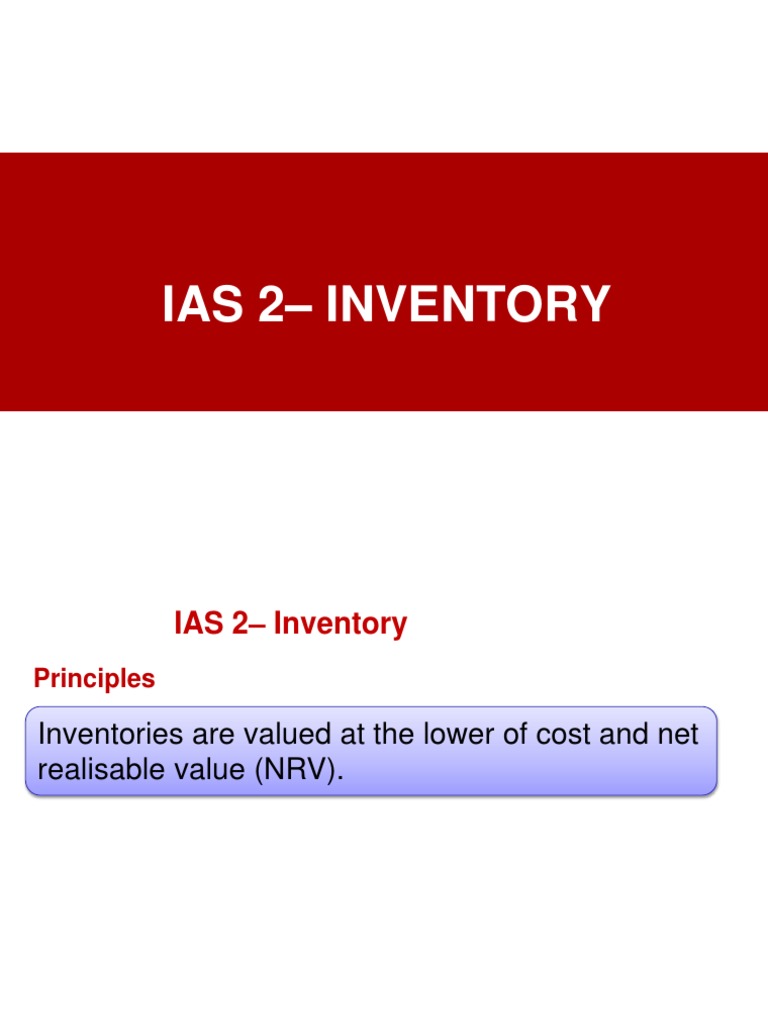 Ias 02 Inventory | PDF | Inventory | Cost