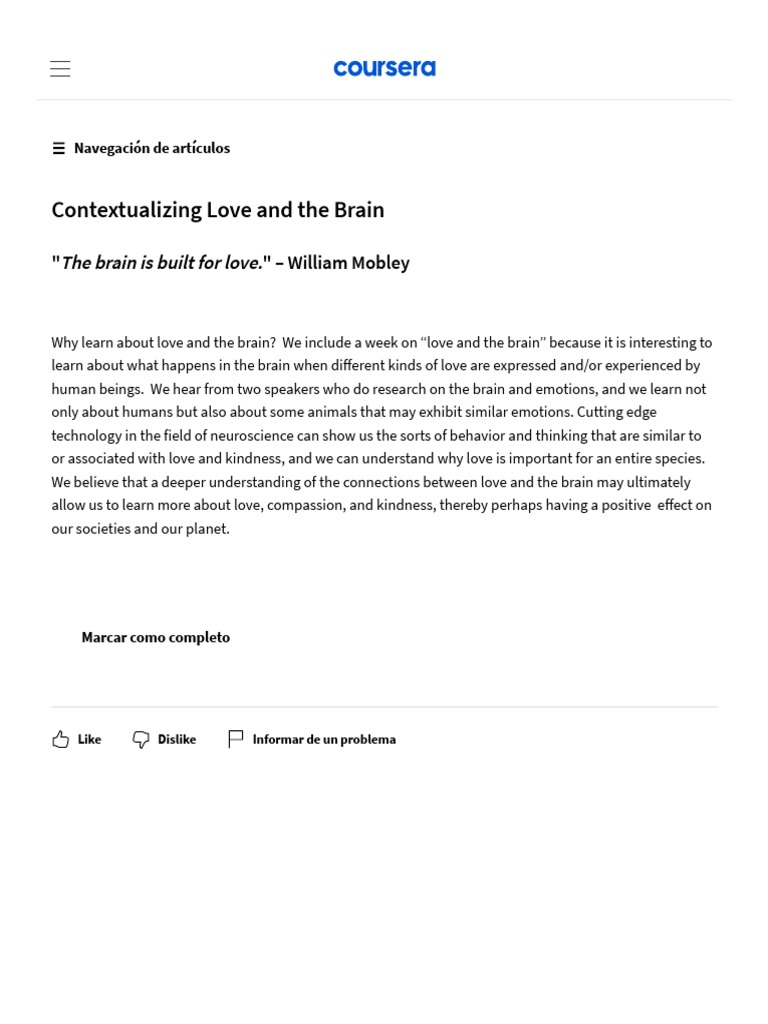 Contextualizing Love and the Brain | PDF