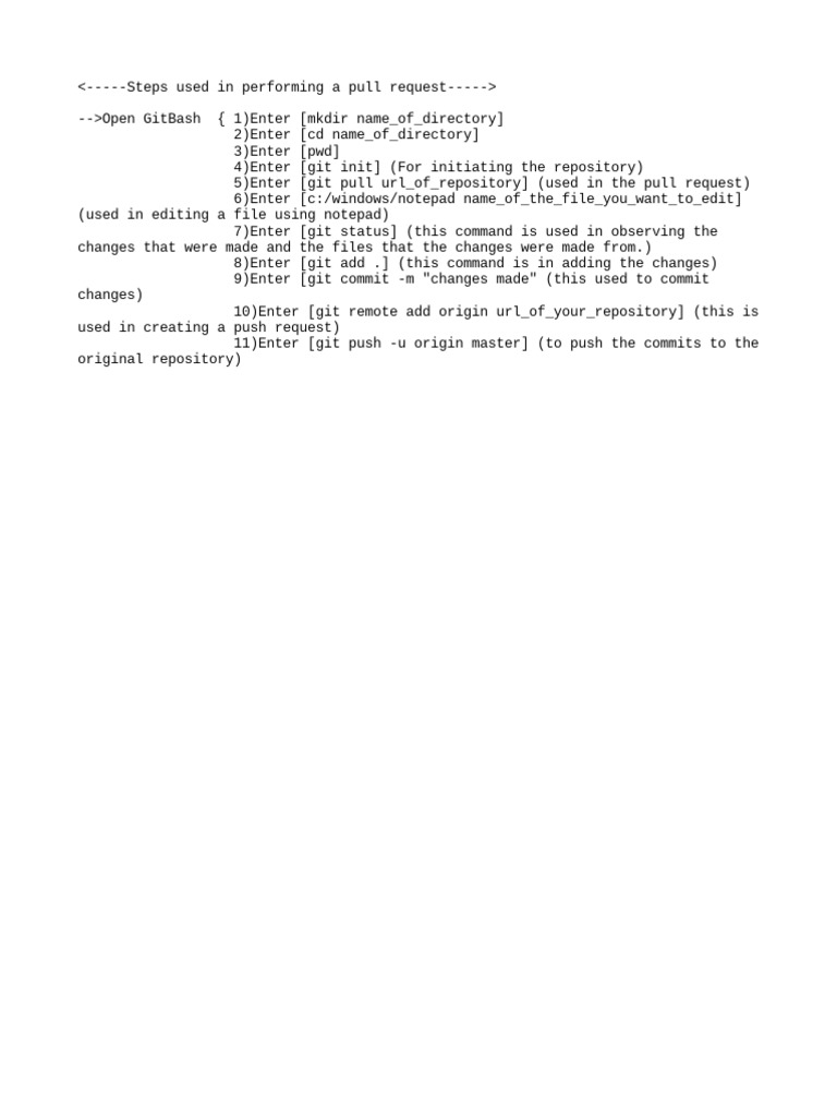 Git Pull Request Guide | PDF