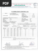 Weigh Balance Calibration Certificate | PDF | Calibration | Weighing Scale