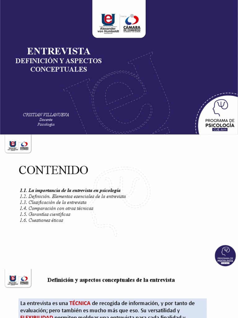 Definición y aspectos de la entrevista | PDF | Las emociones | Sicología