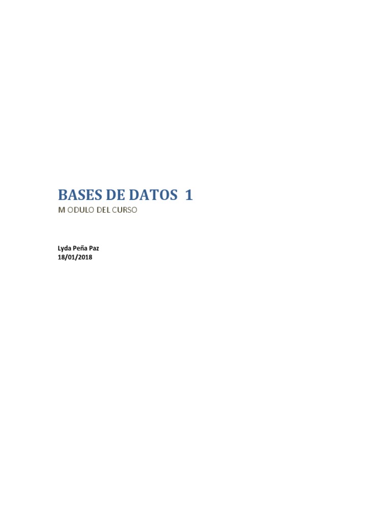 Base de Datos Libro | PDF | Bases de datos | Base de datos relacional