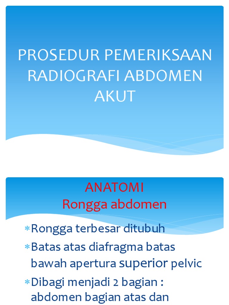 Abdomen Akut | PDF
