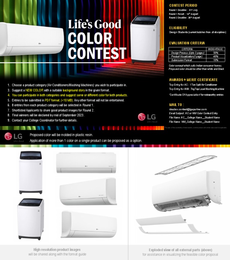 Design Contest for AC & WM Color Ideas | PDF