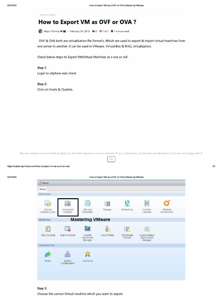 Export VM To Ova | PDF