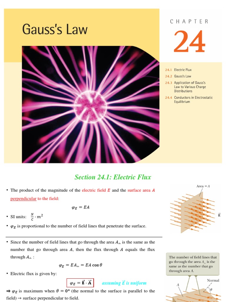 CH 24 | PDF | Flux | Sphere