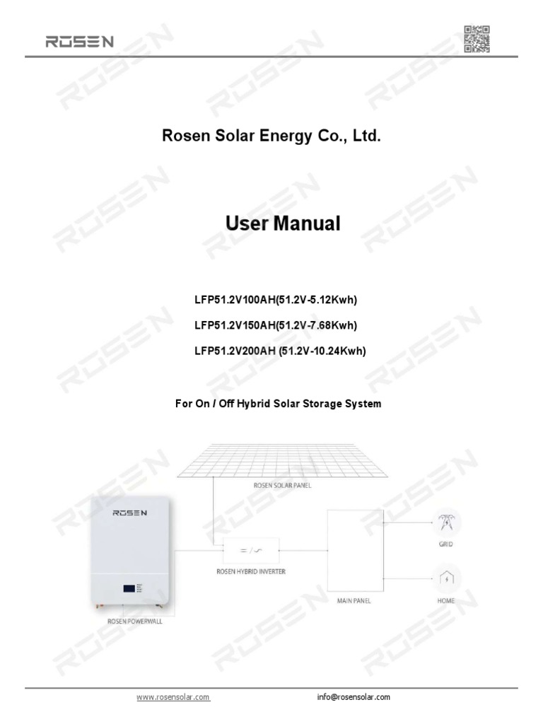 Rosen Solar Battery User Manual | PDF | Science & Mathematics | Computers