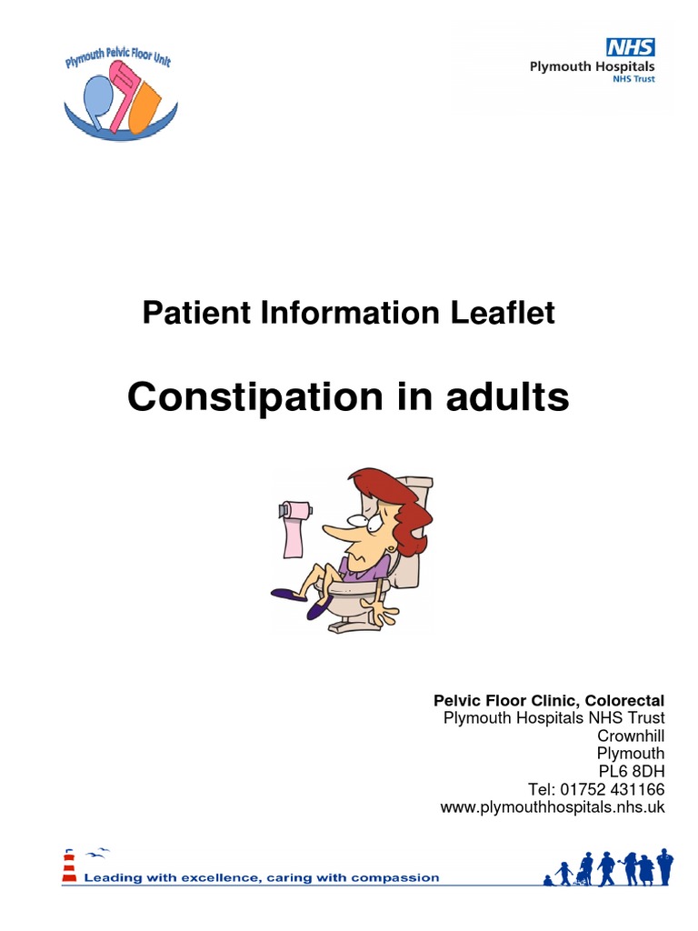 Patient Information Leaflet - Constipation in Adults | PDF ...