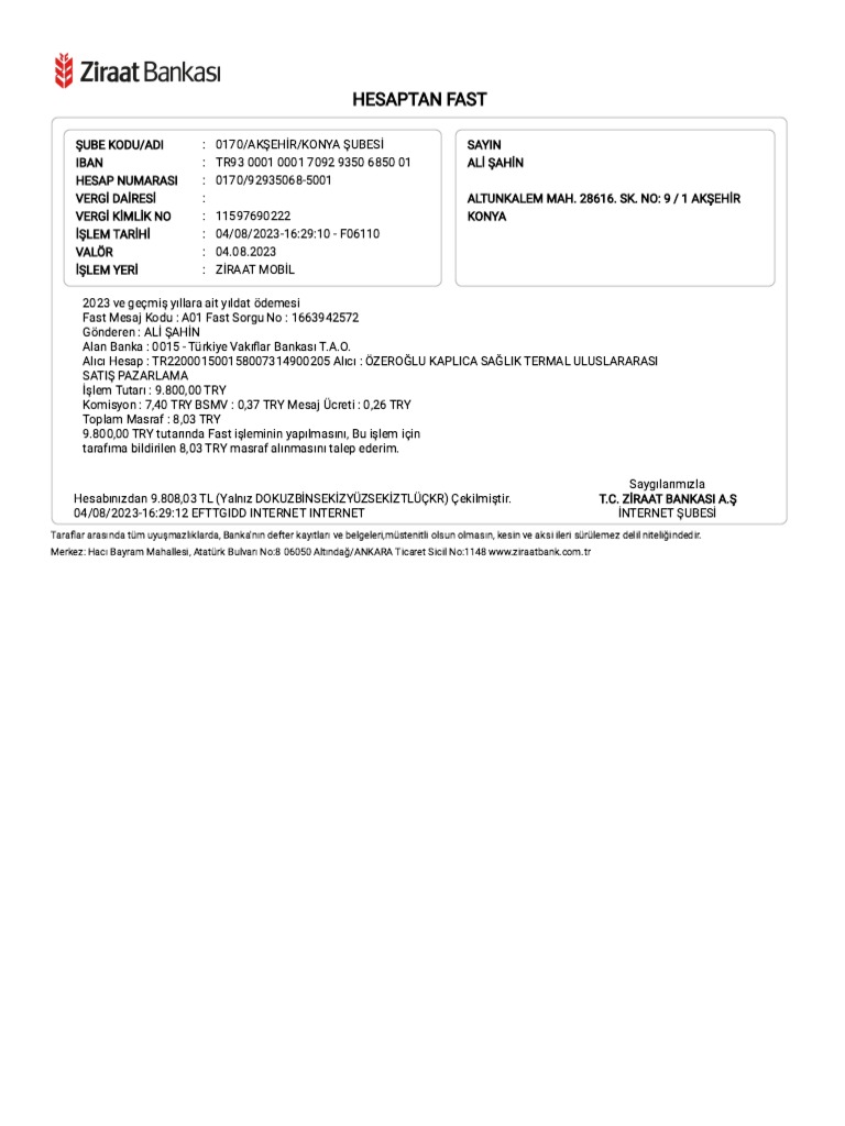 Dekont | PDF