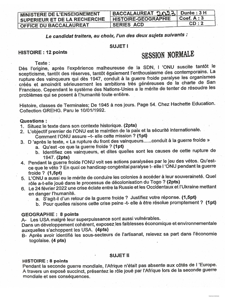 HG BAC II 2023 | PDF