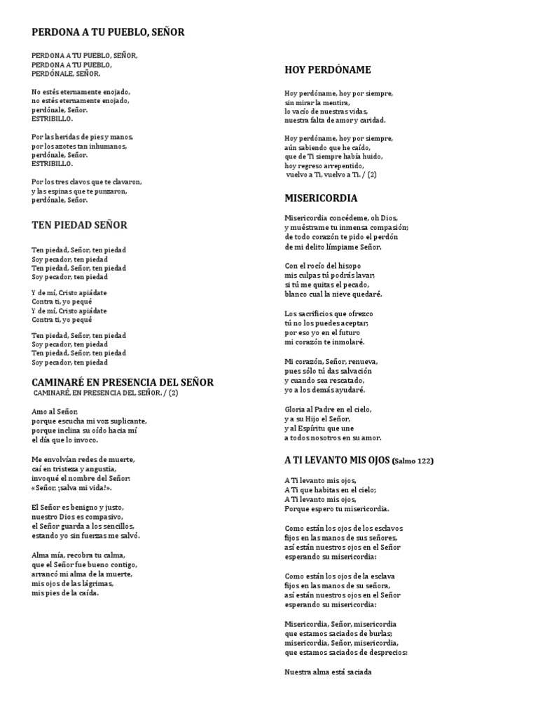 Canciones para Via Crucis | PDF | Pecado