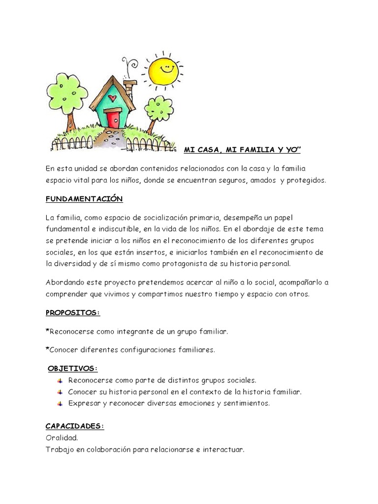 2 Mi Casa, Mi Familia y Yo" | PDF | Las emociones