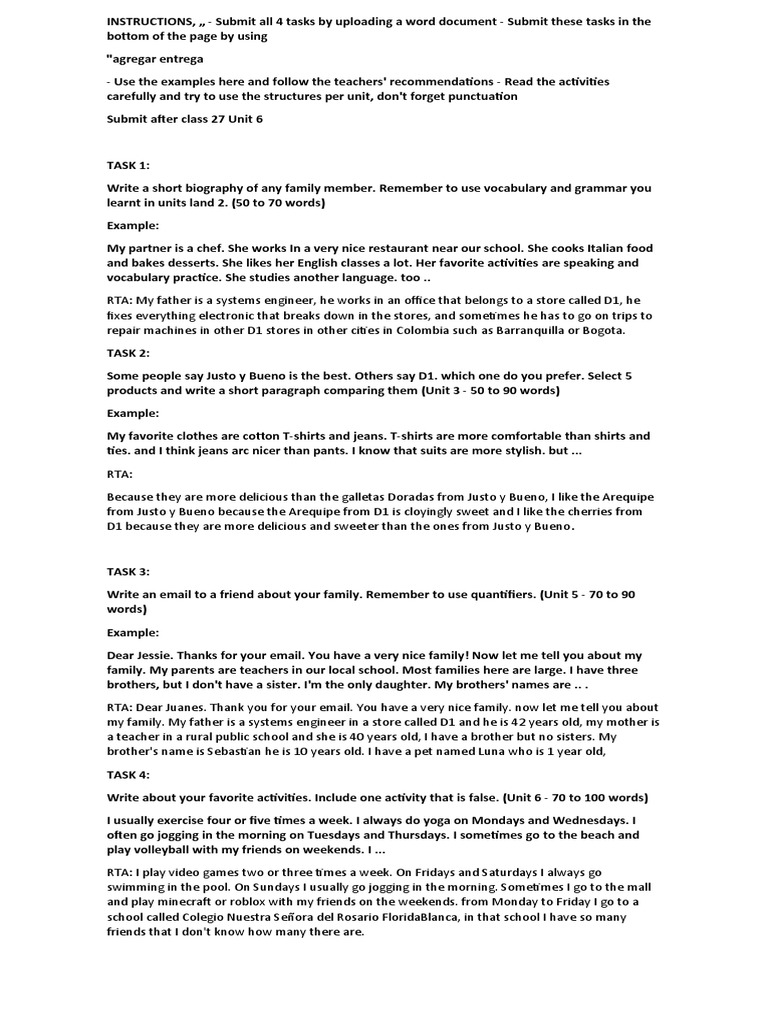 Homework Portafolio (Correction) | PDF