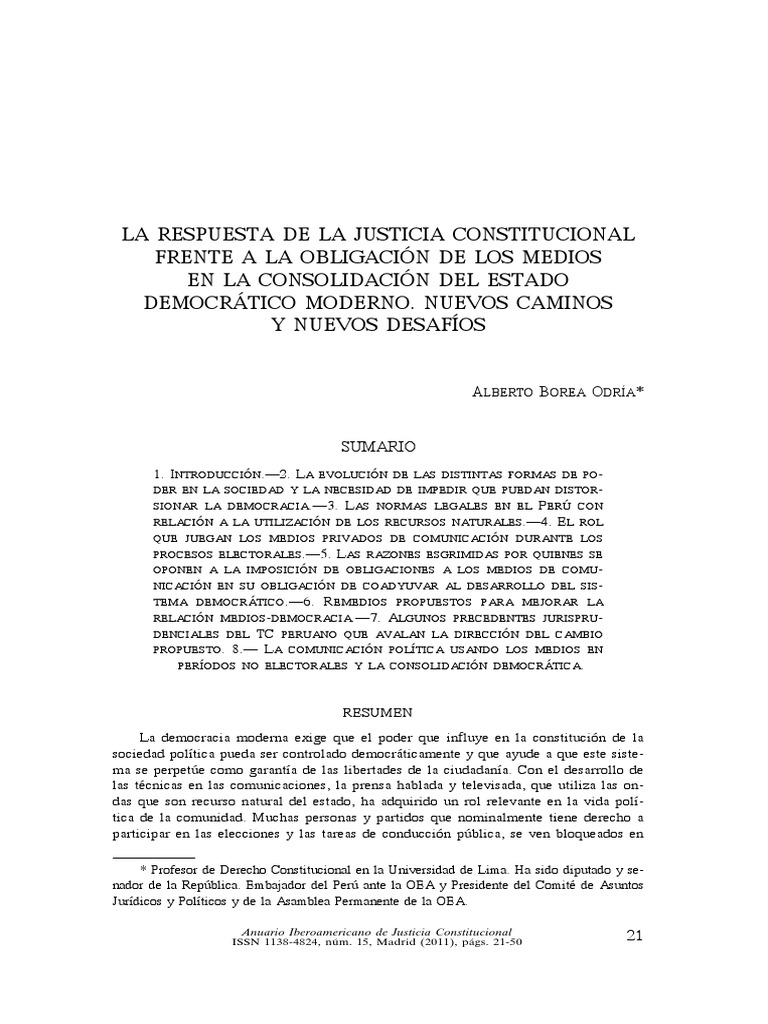 Alberto Borea | PDF | Democracia | Ideologías políticas