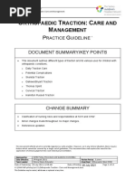 Skin Traction Guideline: Application & Management | PDF | Nursing | Foot