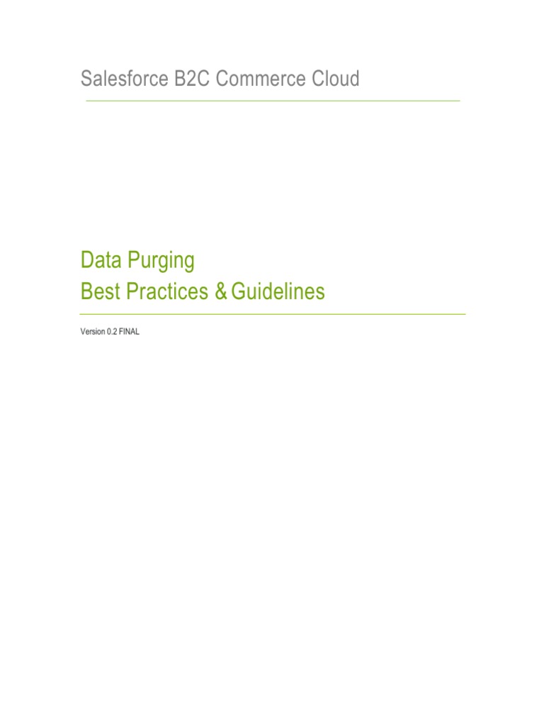 Data - Purging Best - Practices - FINAL | PDF | Databases | Object (Computer Science)