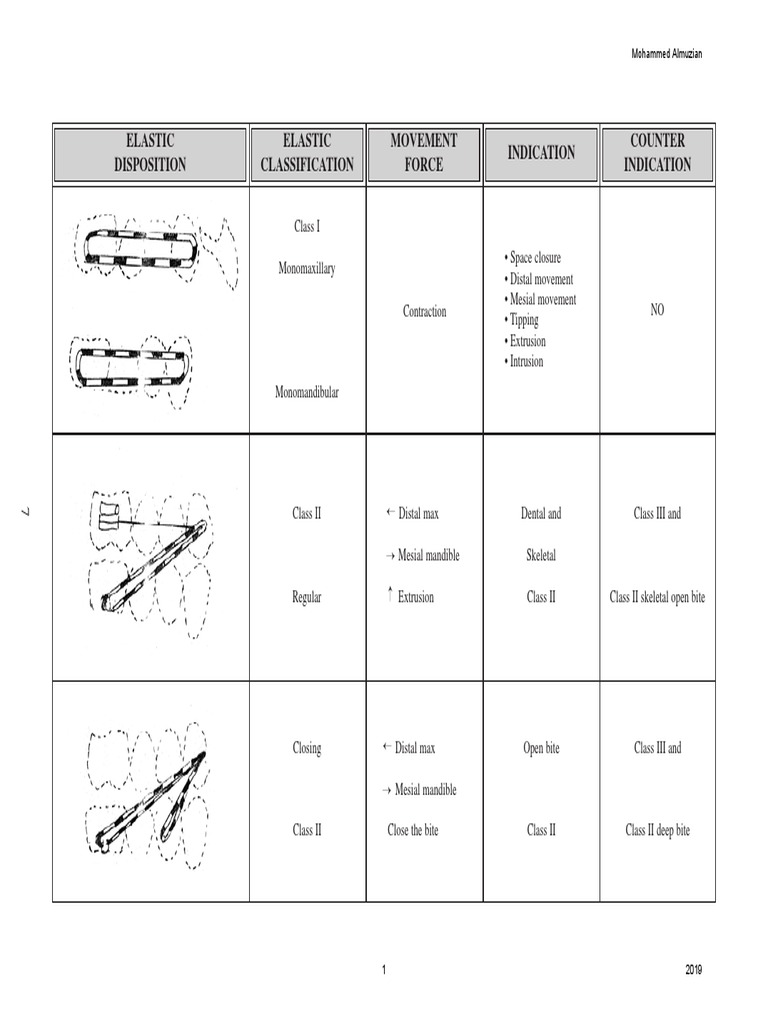 Orthodontic Elastic Classifications | PDF | Mouth | Dental Anatomy