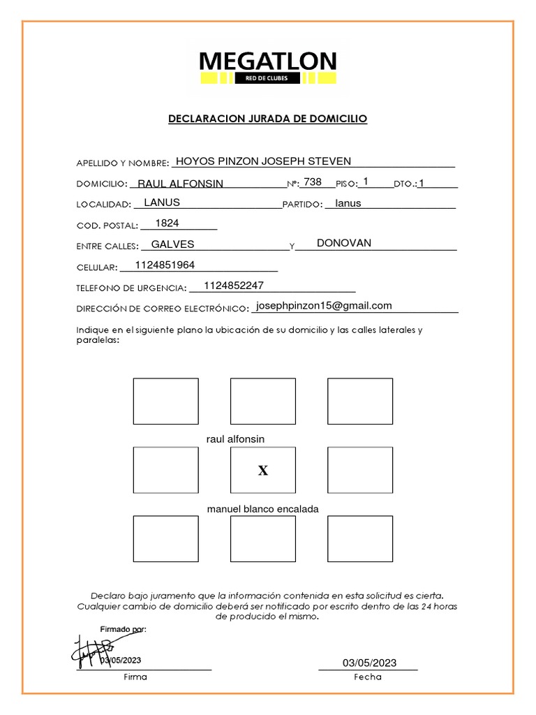 Hoyos Pinzon Joseph Steven Raul Alfonsin 738 1 1 Lanus Lanus 1824 ...