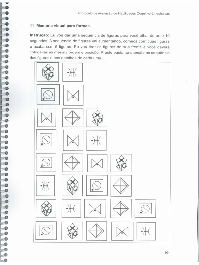 Teste de Memória Visual | PDF