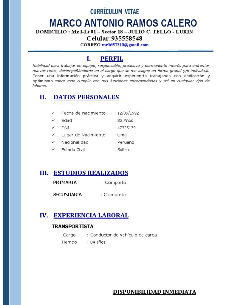 Marco Antonio Ramos Calero | PDF